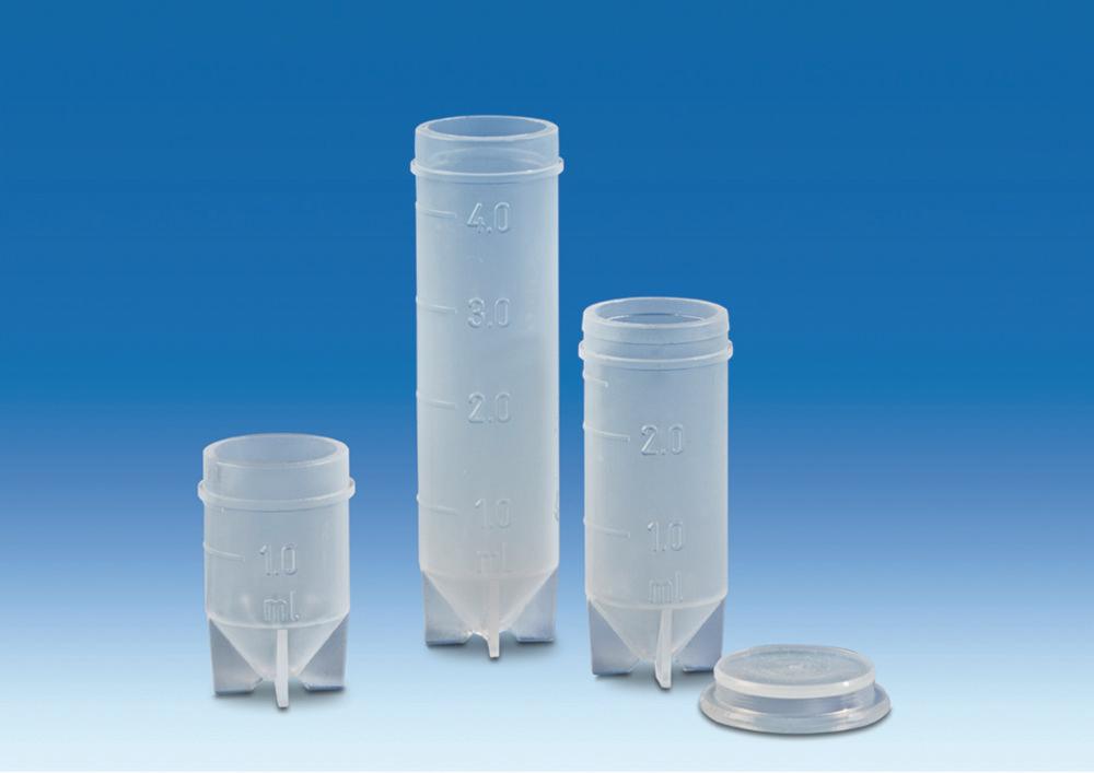 VITLAB Sample Vessel PFA 2.5 ml OD 13.5 mm Without Lid with Convex Graduation | LabFriend Australia