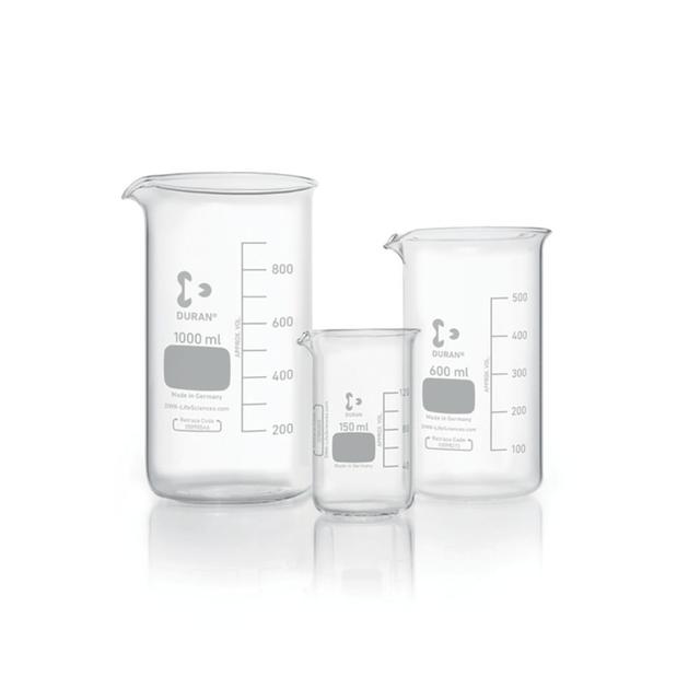 DWK DURAN Tall Form Beaker without Spout, 150 mL | LabFriend Australia