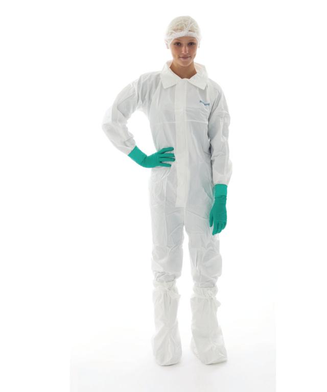 Nitritex BioClean-D Single-Use Cleanroom Overall, Size XXL, PPPE White ...