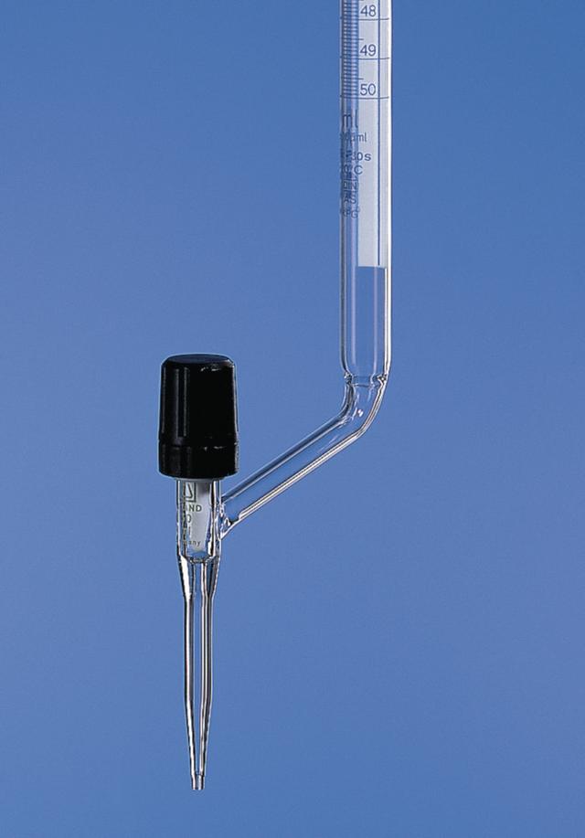 Burette 10 ml :0,02 ml, class AS lateral PTFE valve, Schellbach pack of ...