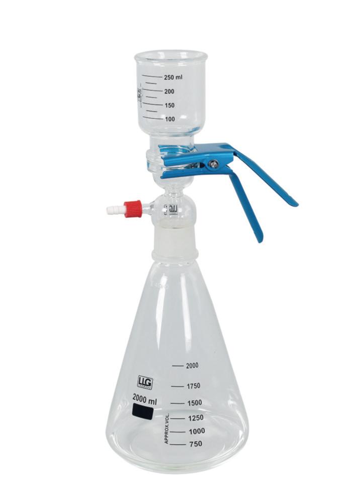 LLG Filtration Unit with 2 L Filter Flask, NS45/40 Filter Holder, GL14 ...