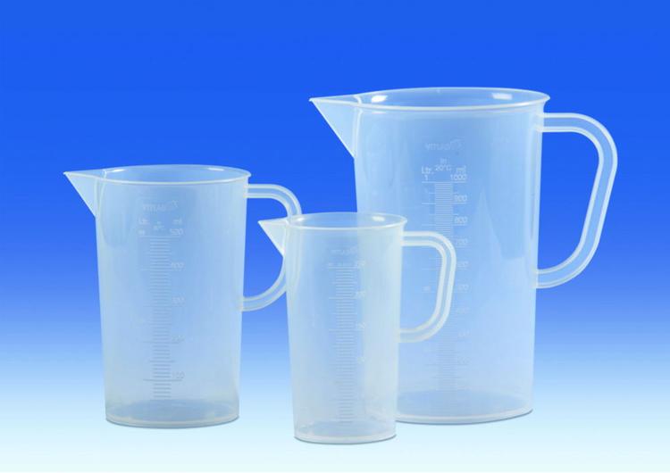 VITLAB Measuring Jugs, 500 ml, PP Moulded Graduation | LabFriend Australia