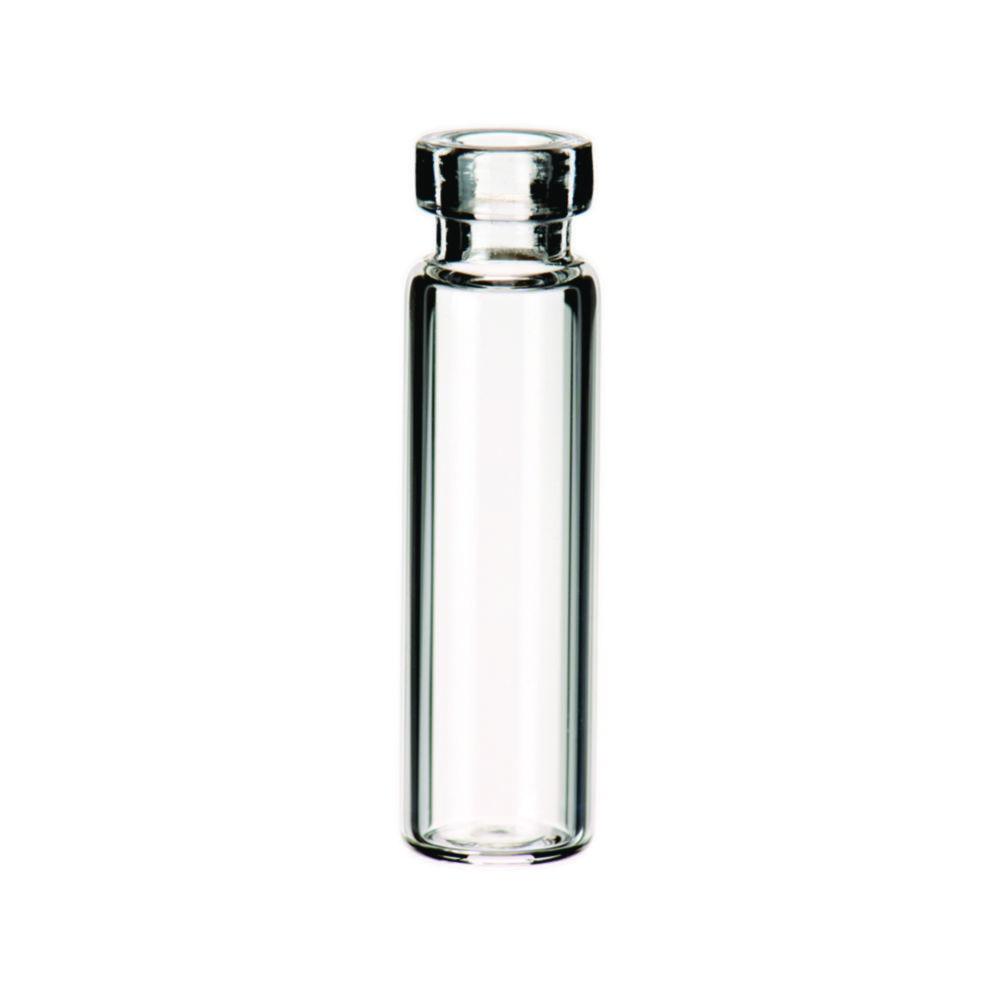 LLG roll-rim bottle, 0.7 ml, 40x7 mm, amber glass, 1st hydrolytic class ...